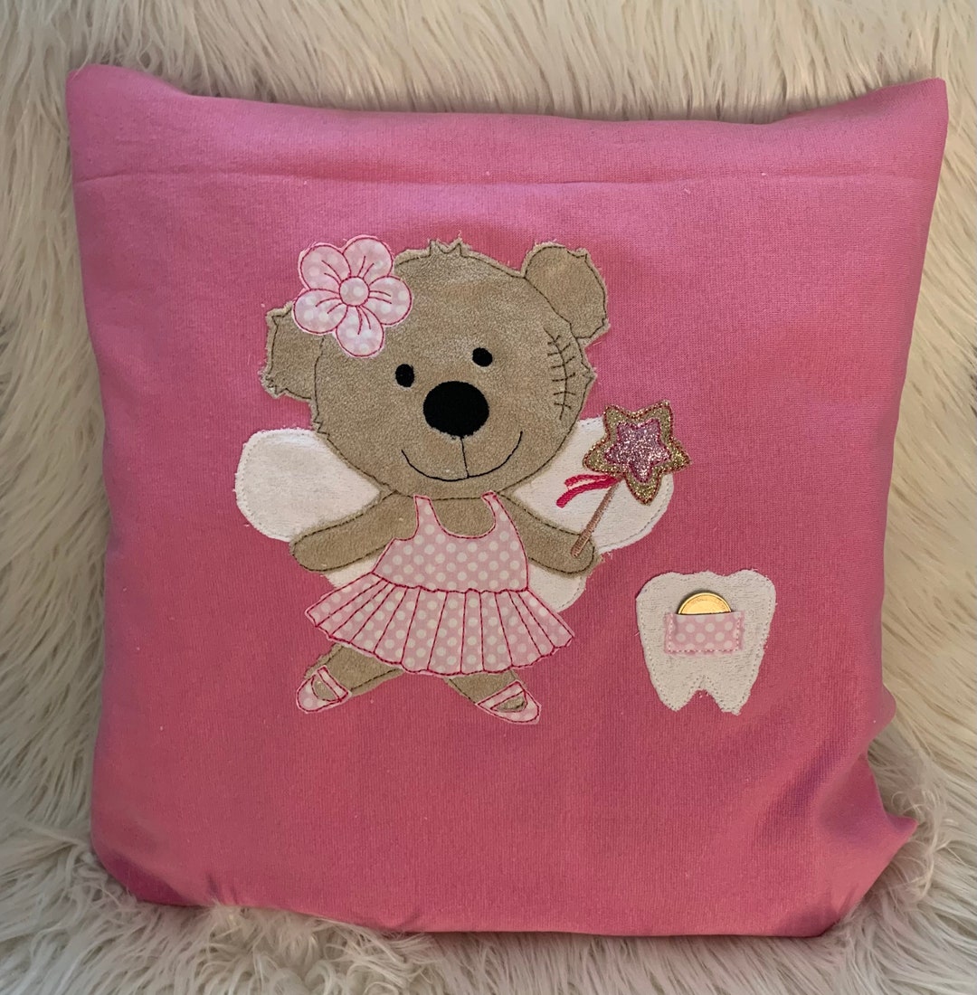 Embroidery File Doodle Teddy Bear, Fairy Elf, Tooth Fairy, Milk Tooth ...