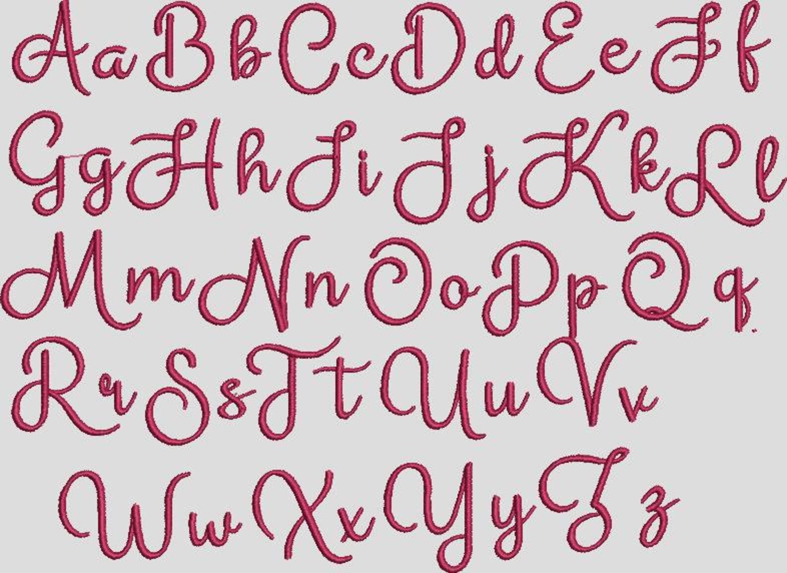 Embroidery File ABC Approx. 2.5 Cm Letter Font Alphabet Set - Etsy