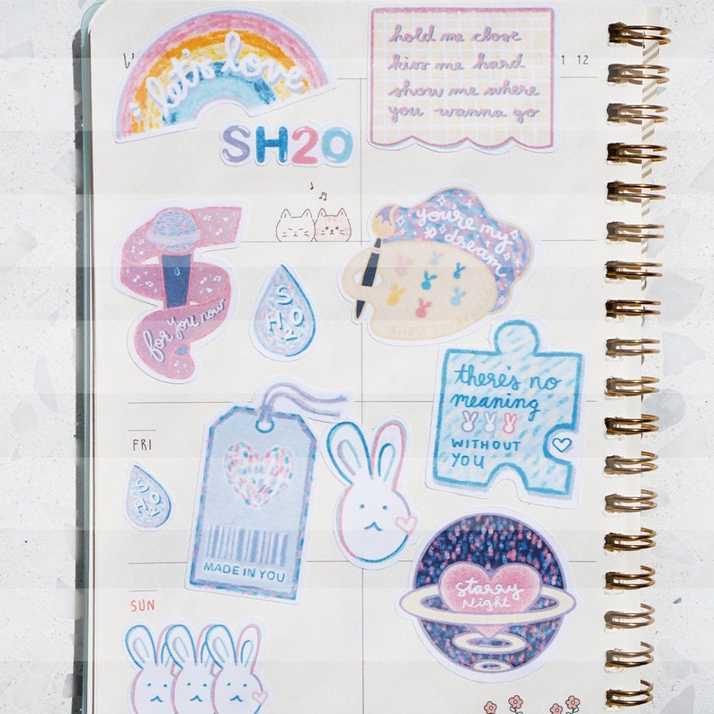 EXO Paper Stickers Suho Self Portrait 2 Sheets per Order - Etsy