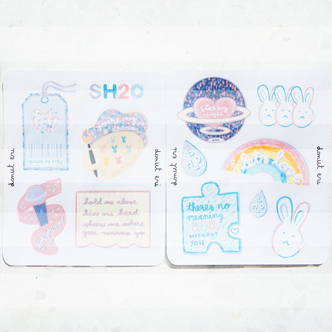 EXO Paper Stickers Suho Self Portrait 2 Sheets per Order - Etsy