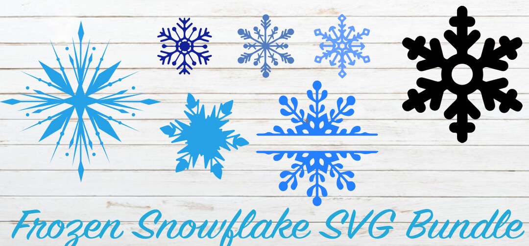 Frozen Snowflake SVG Bundle/ Cricut/ Cut File/ SVG/ Instant Download ...