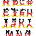 Mickey Letter Font SVG/ Cut File/ Instant Download/ Digital/ Cricut ...
