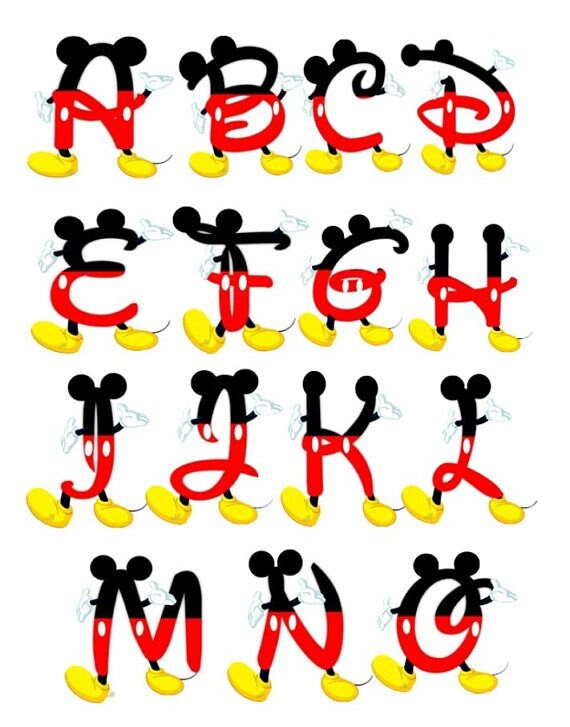 Mickey Letter Font SVG/ Cut File/ Instant Download/ Digital/ Cricut ...