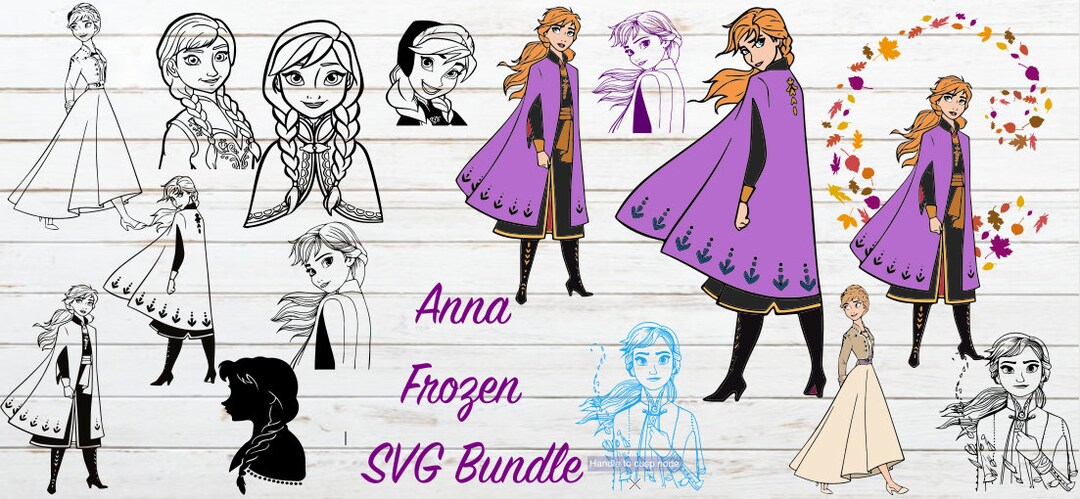 Anna Frozen SVG Bundle/ Cut File/ Cricut/ Instant Download/ Digital ...