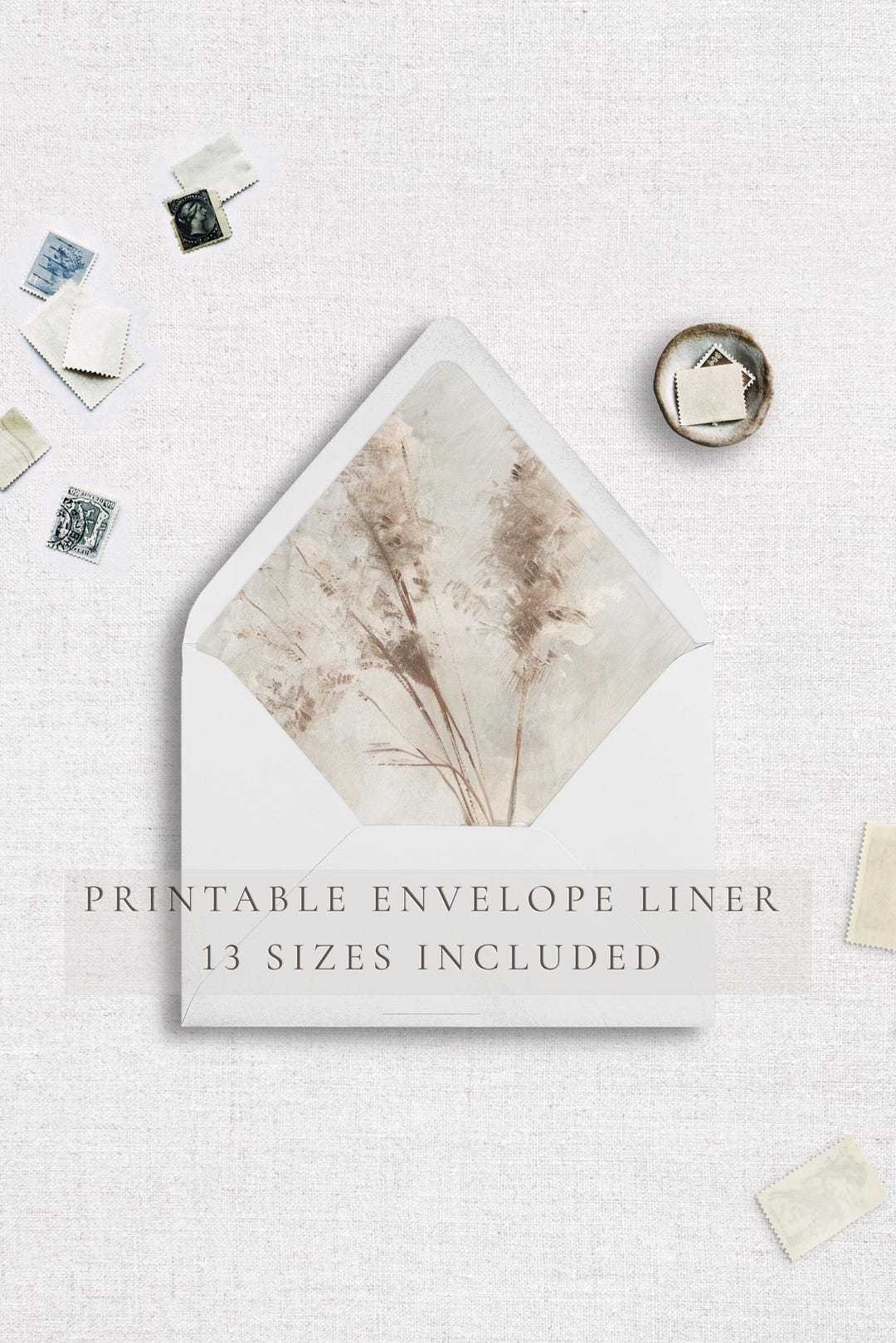 Printable Envelope Liner, Wedding Envelope Liner Digital, Envelope ...