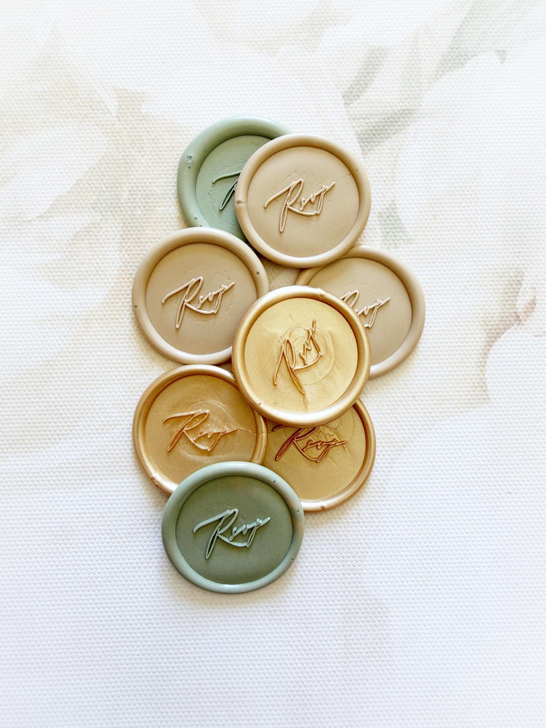 Calligraphy RSVP Wax Seal, Self Adhesive Wax Seals, Wedding Invitation ...