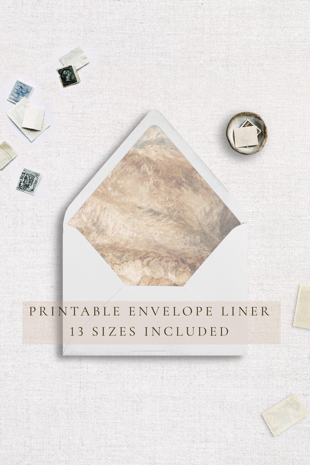 Printable Envelope Liner, Wedding Envelope Liner Digital, Envelope ...