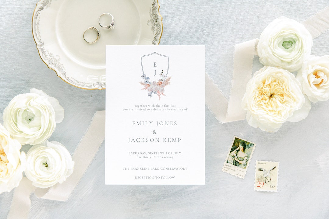 SÉPHORA | Watercolor Floral Wedding Invitation Suite, Fall Wedding ...