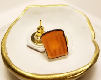 Buttered Toast Earrings - Etsy