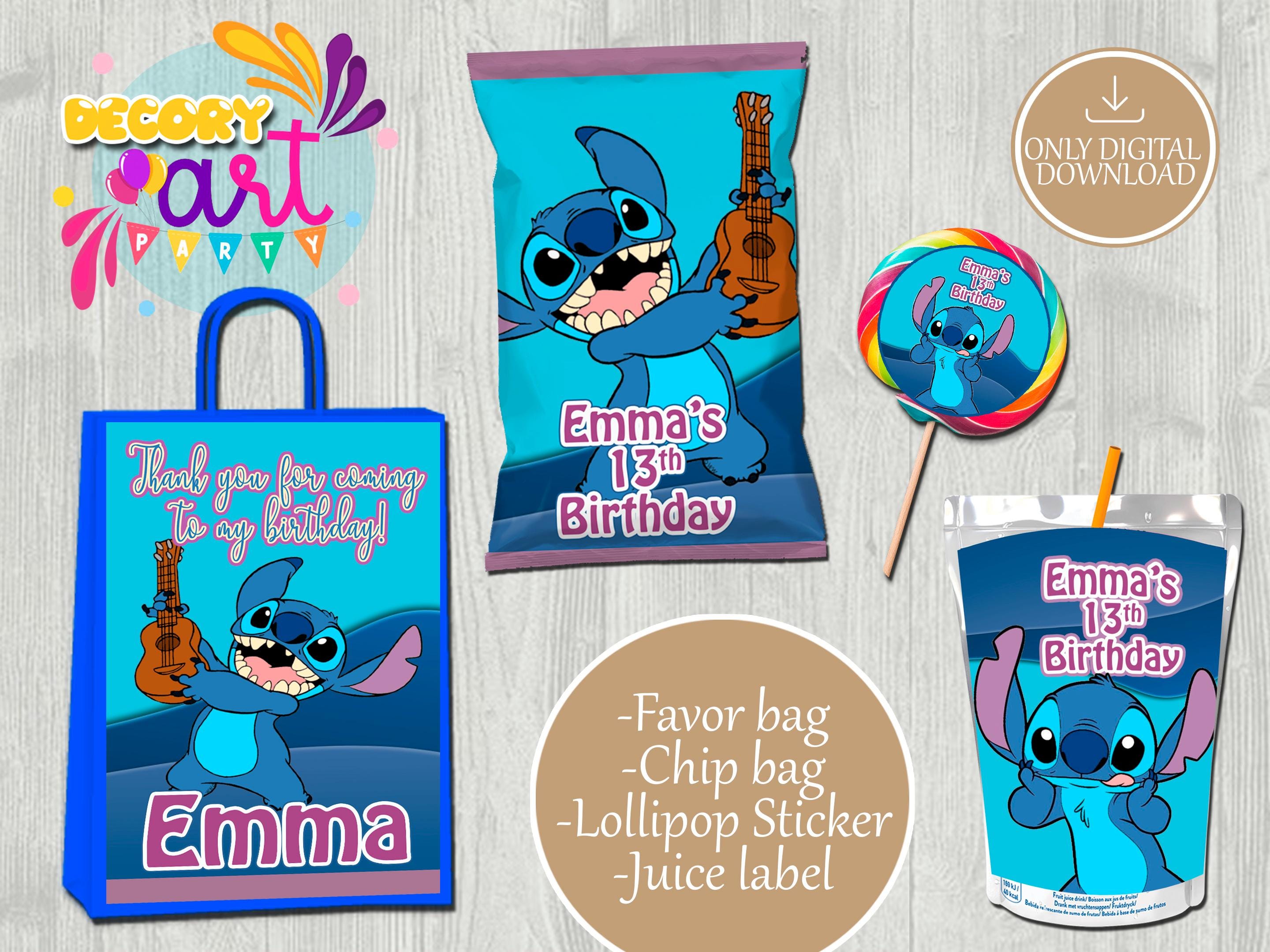 Stitch Pack - Chip Bag - Lollipop - Favor Bag- Juice Label - Printables ...