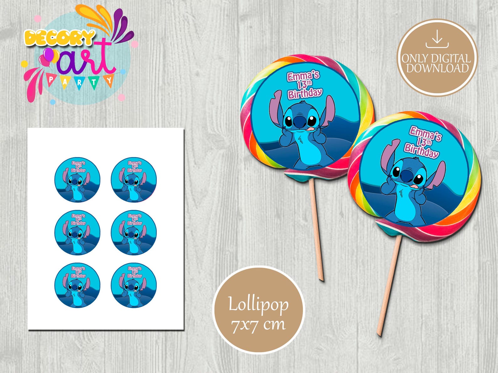 Stitch Pack - Chip Bag - Lollipop - Favor Bag- Juice Label - Printables ...