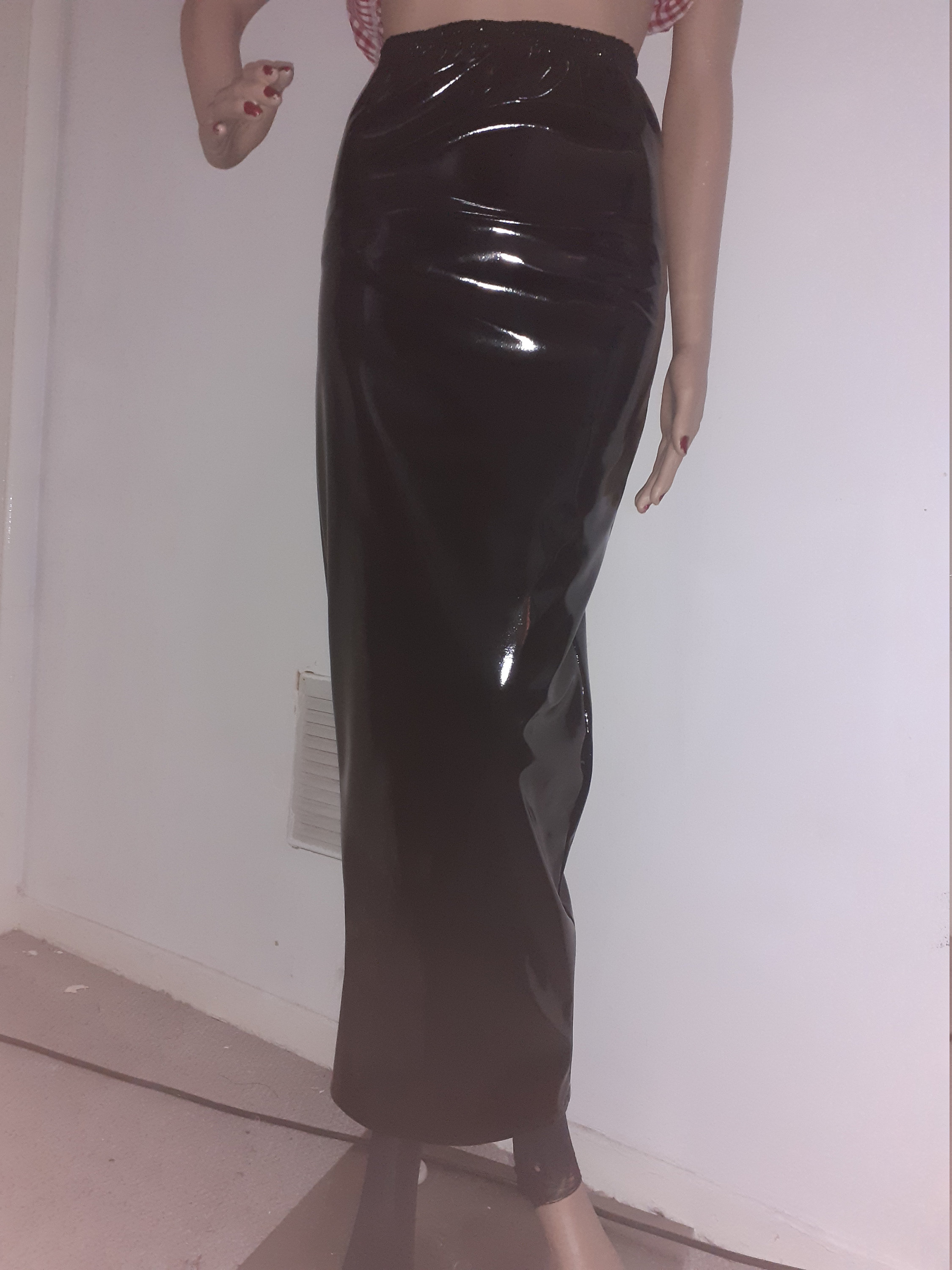 Size 8-24 UK Ladies Shiny PVC Hobble Restricted Skin Tight - Etsy Canada