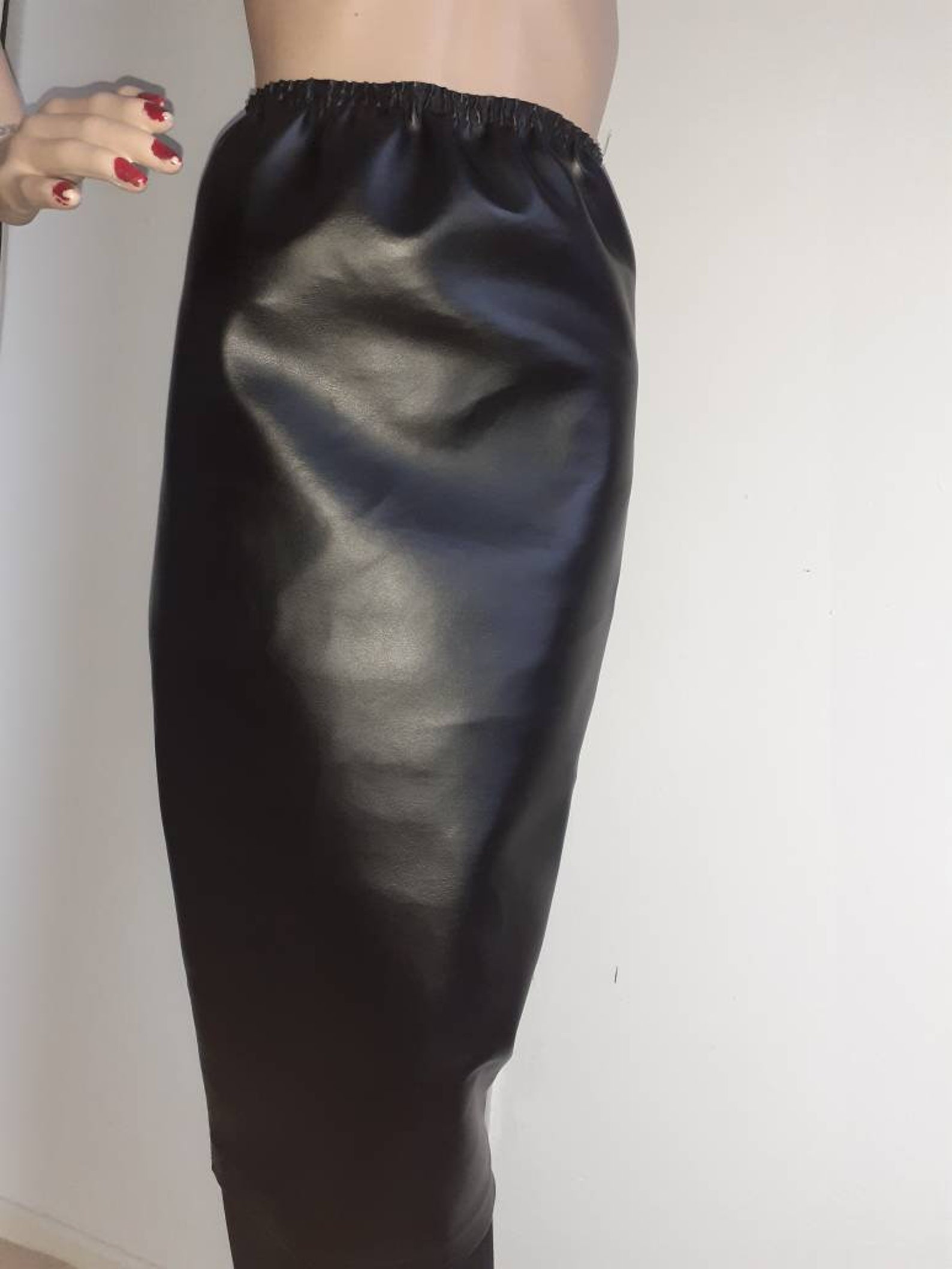 Calf Length Skirt Size 10-22 Ladies PVC strict Mistress - Etsy UK