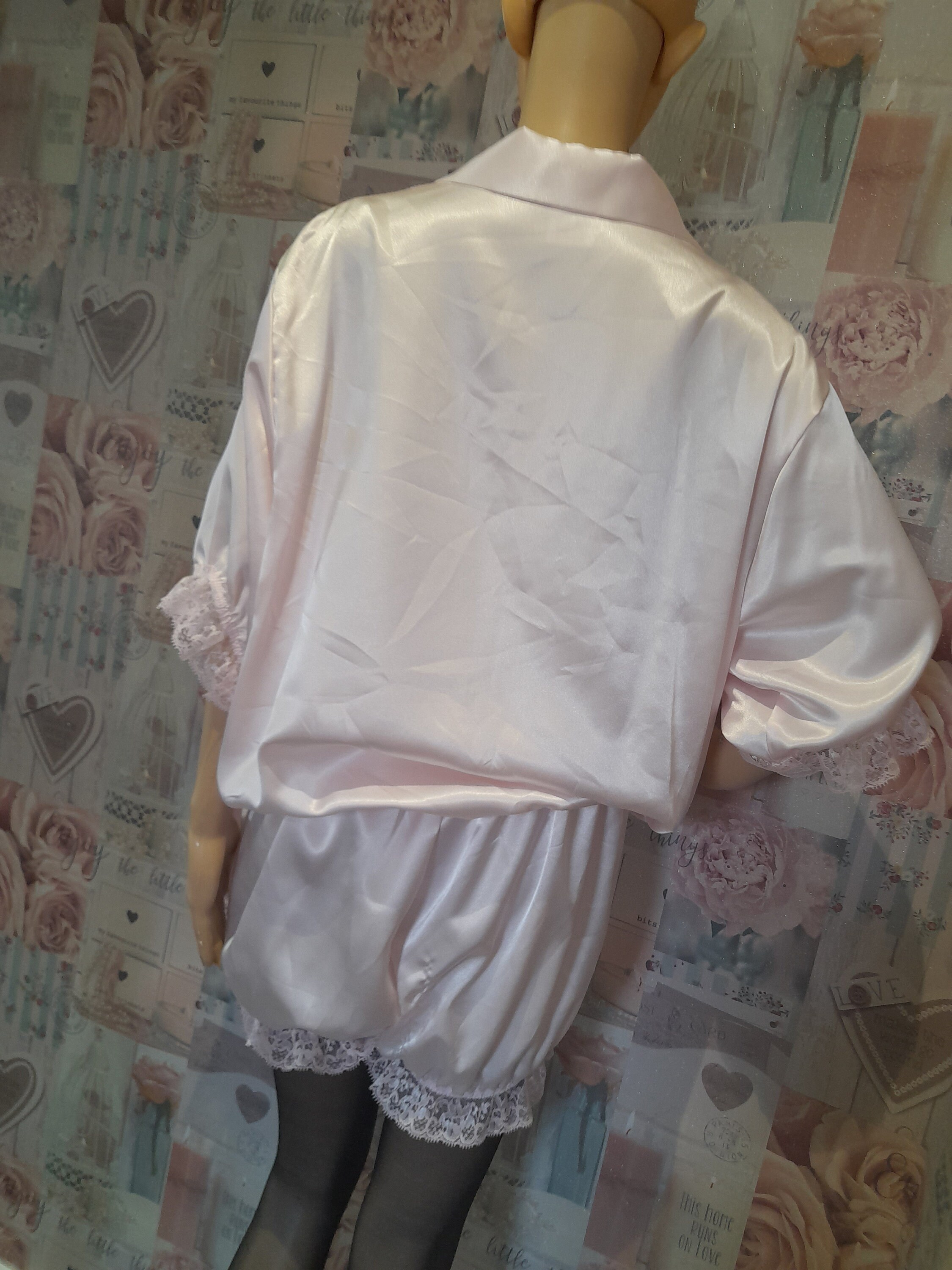 Short Satin AB/DL Bloomers Romper Suit Adult Baby Sissy Girl - Etsy