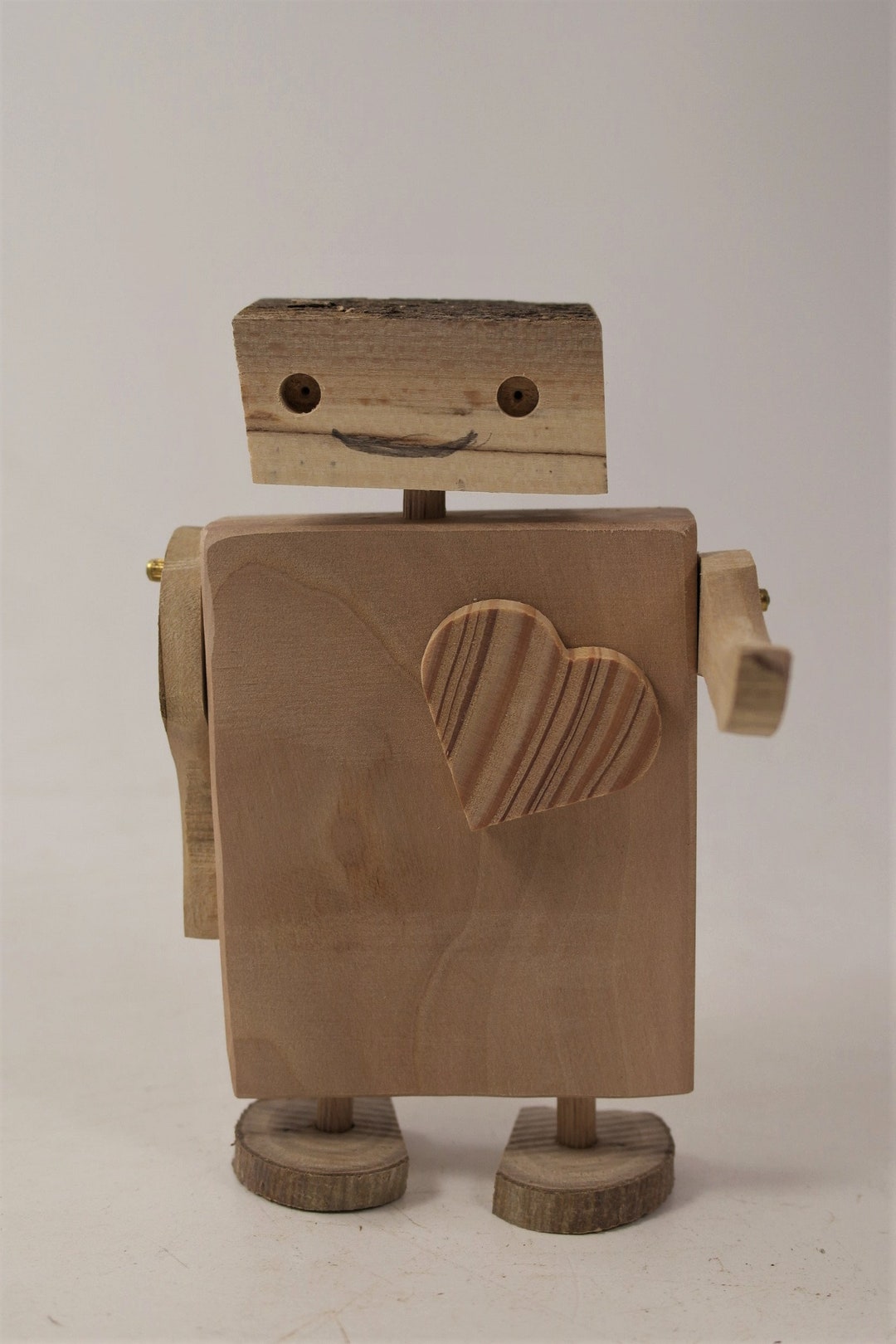 Wooden Robot Art Object Wood Sculpture Wood Wood Art Table - Etsy