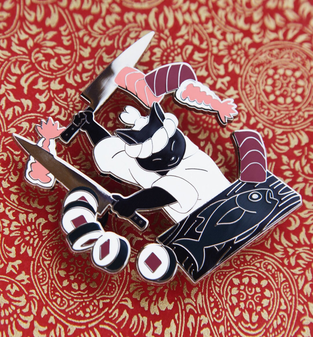 Cat Chef Pin - Etsy