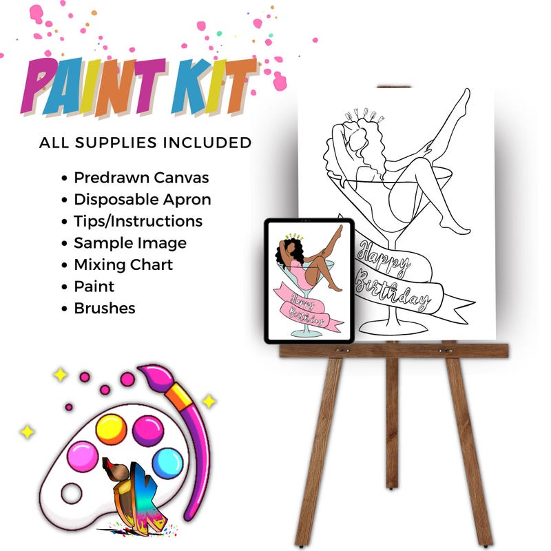 Paint Night Kits - Etsy