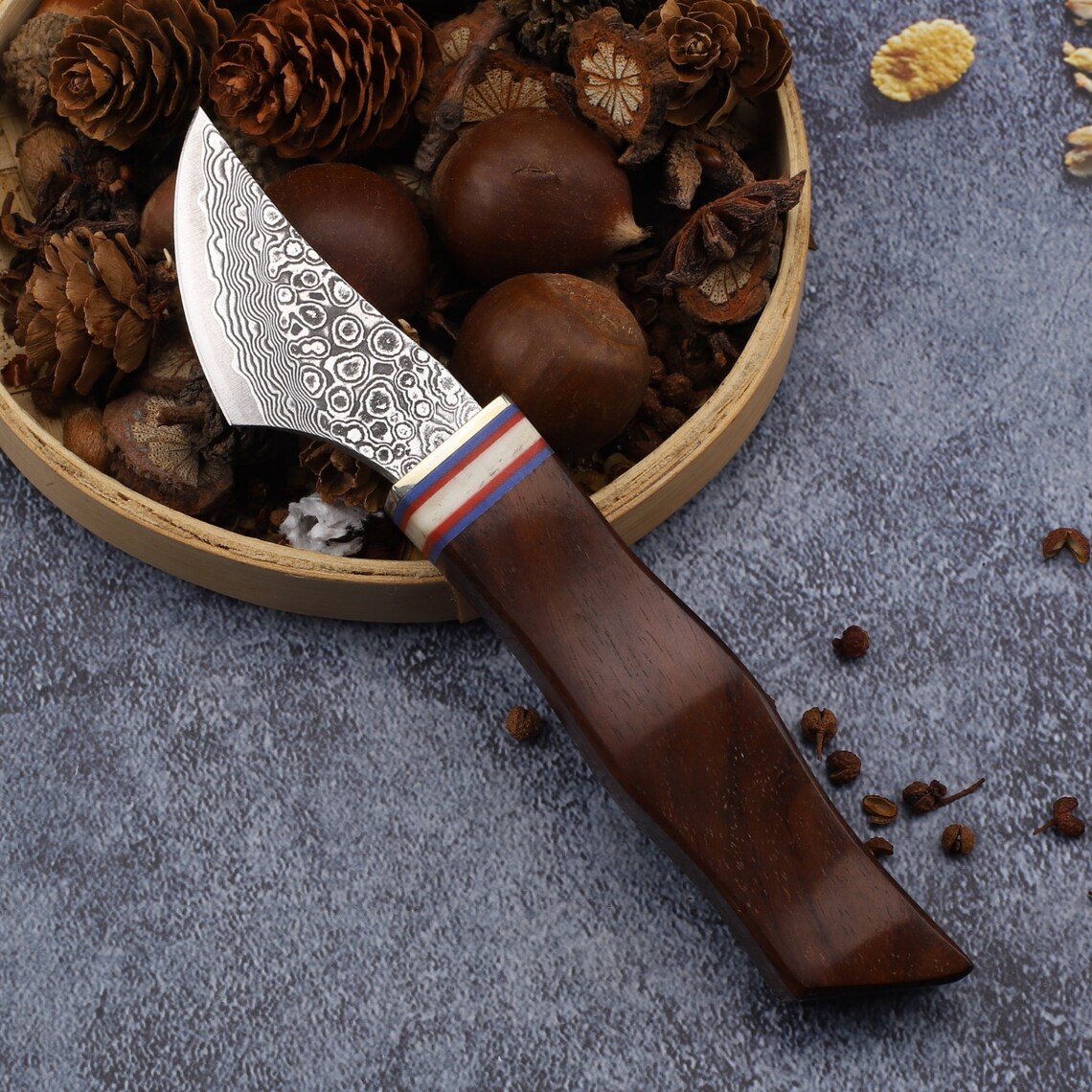 Mini Butcher Knife Miniature Leather Sheath Tiny Knives Pocket | Etsy