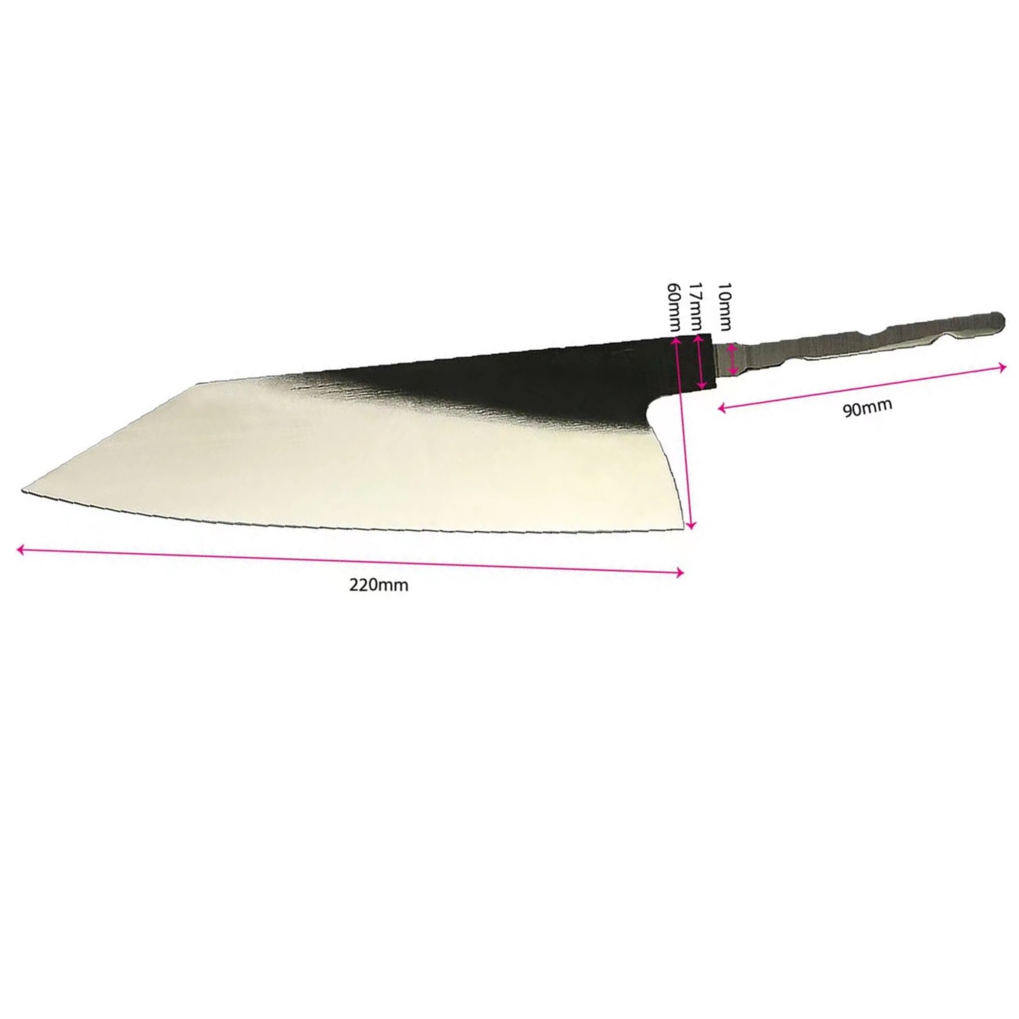 Chef Knife Blank Blade Japanese Bunka Gyuto Shape Knife Making - Etsy