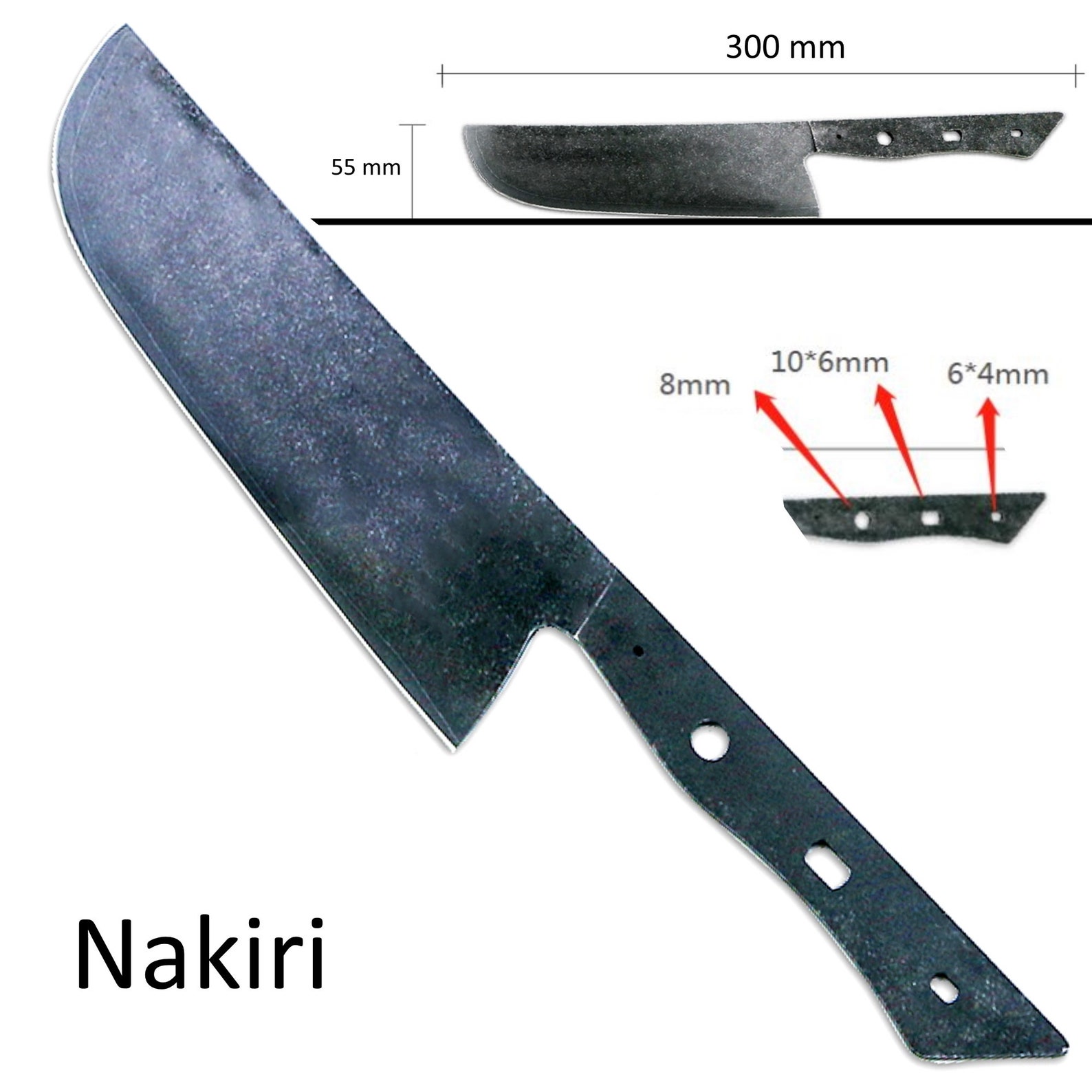 Chef Knife Blank Blade DIY Billet Knife Making Japanese Nakiri - Etsy