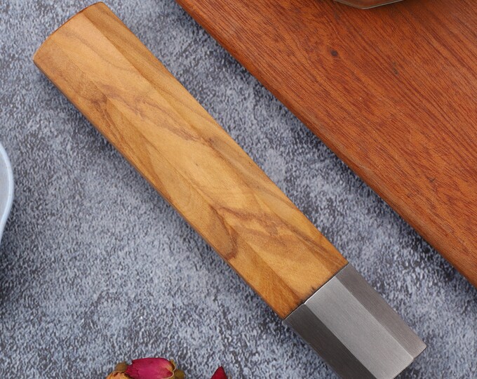 Chef Knife Handle Olive Wood Kitchen Knife Making Home Hobby Craft ...