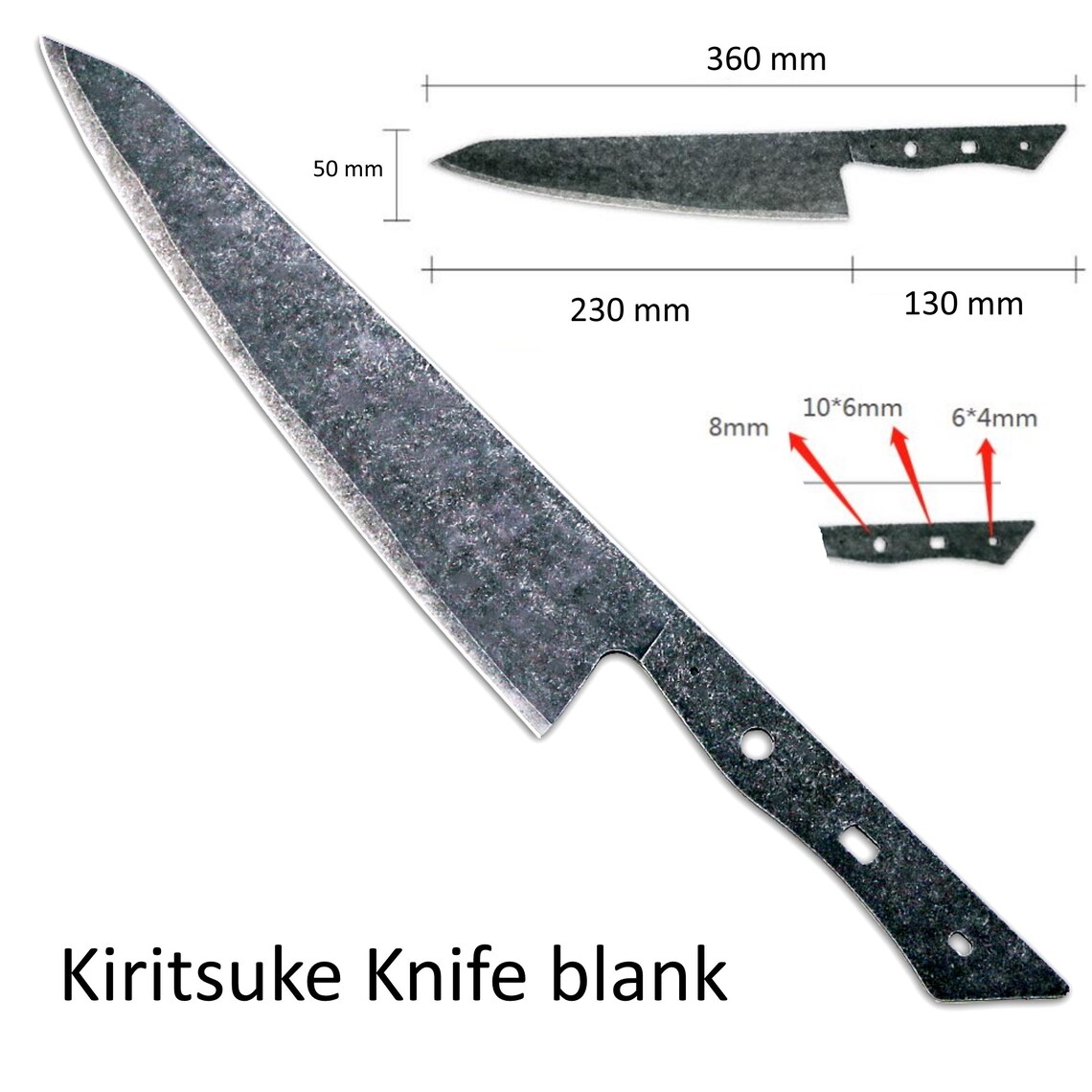 Chef Knife Blank Blade DIY Billet Knife Making Japanese Nakiri - Etsy