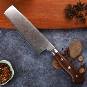 Chef's Kitchen Knife Home Cooking Vegetables Tool Japanese Nakiri Blade ...