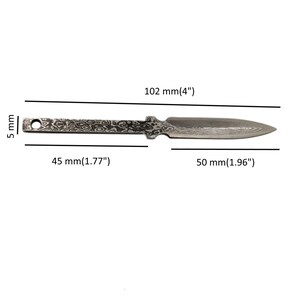 Tea Knife Blank Blade Mini Hunting Knife Home Hobby Knife Making - Etsy