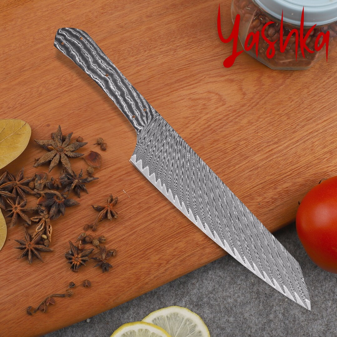 Kiritsuke Knife Blank Blade Shape DIY Kitchen Knife Craft Supplies Home ...
