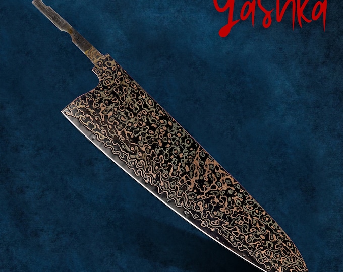 Knife Billet Japanese Gyuto Blade Shape Cu Mai Steel Chef Knife Blank ...