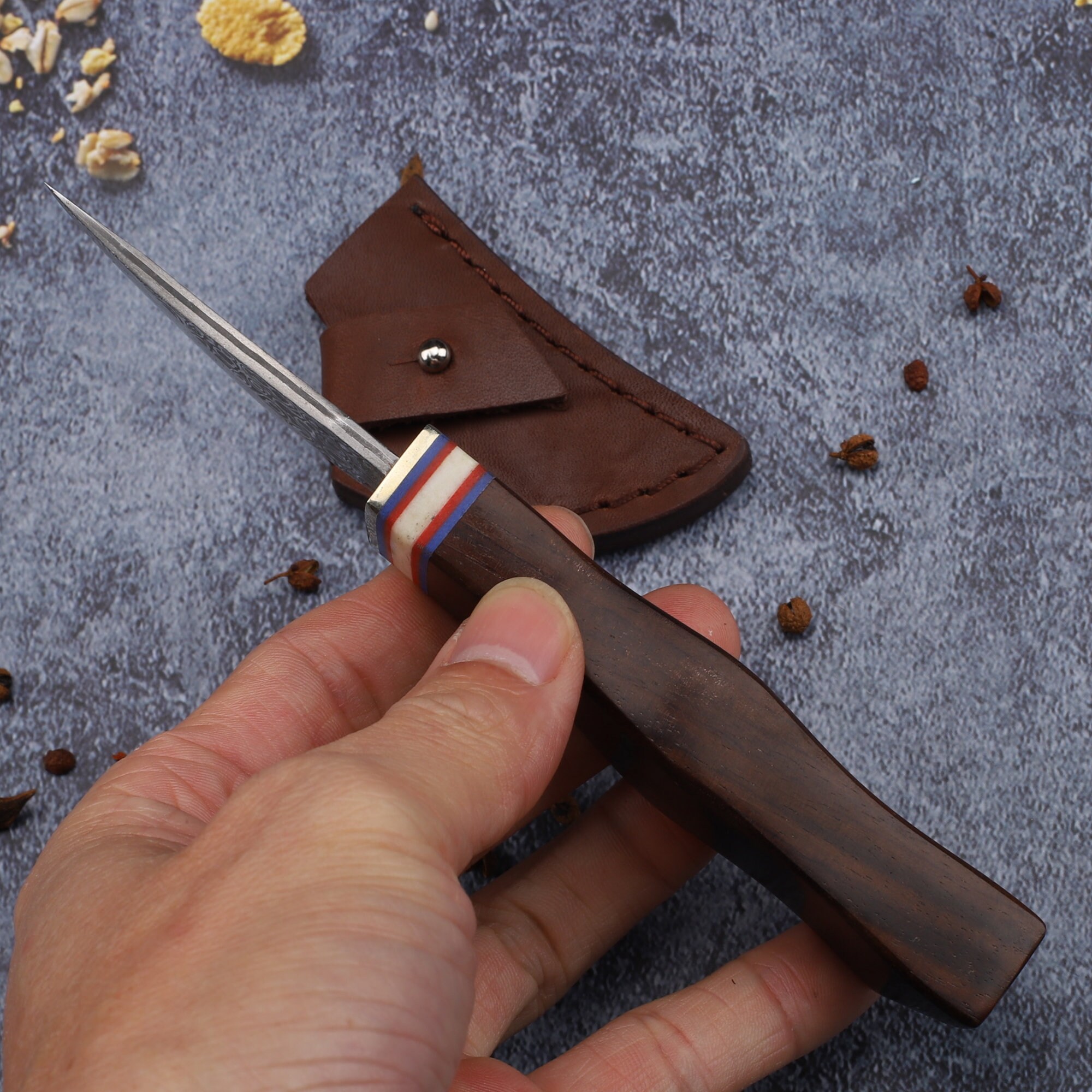 Mini Butcher Knife Miniature Leather Sheath Tiny Knives Pocket Knife - Etsy