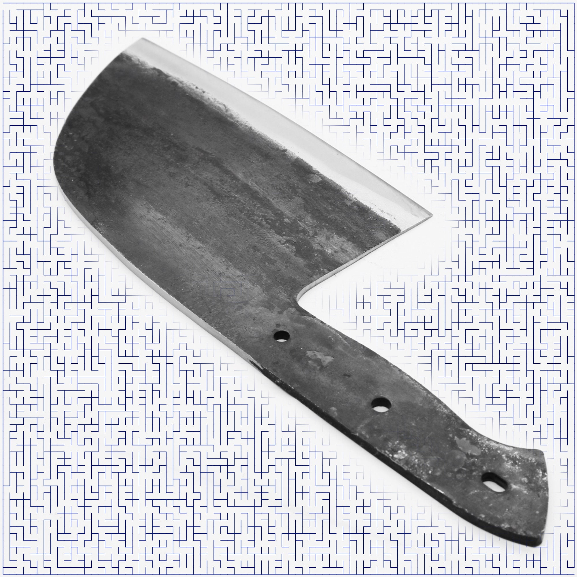 Handmade Chef Knife Clad Forged Steel Meat Cleaver Kitchen | Etsy