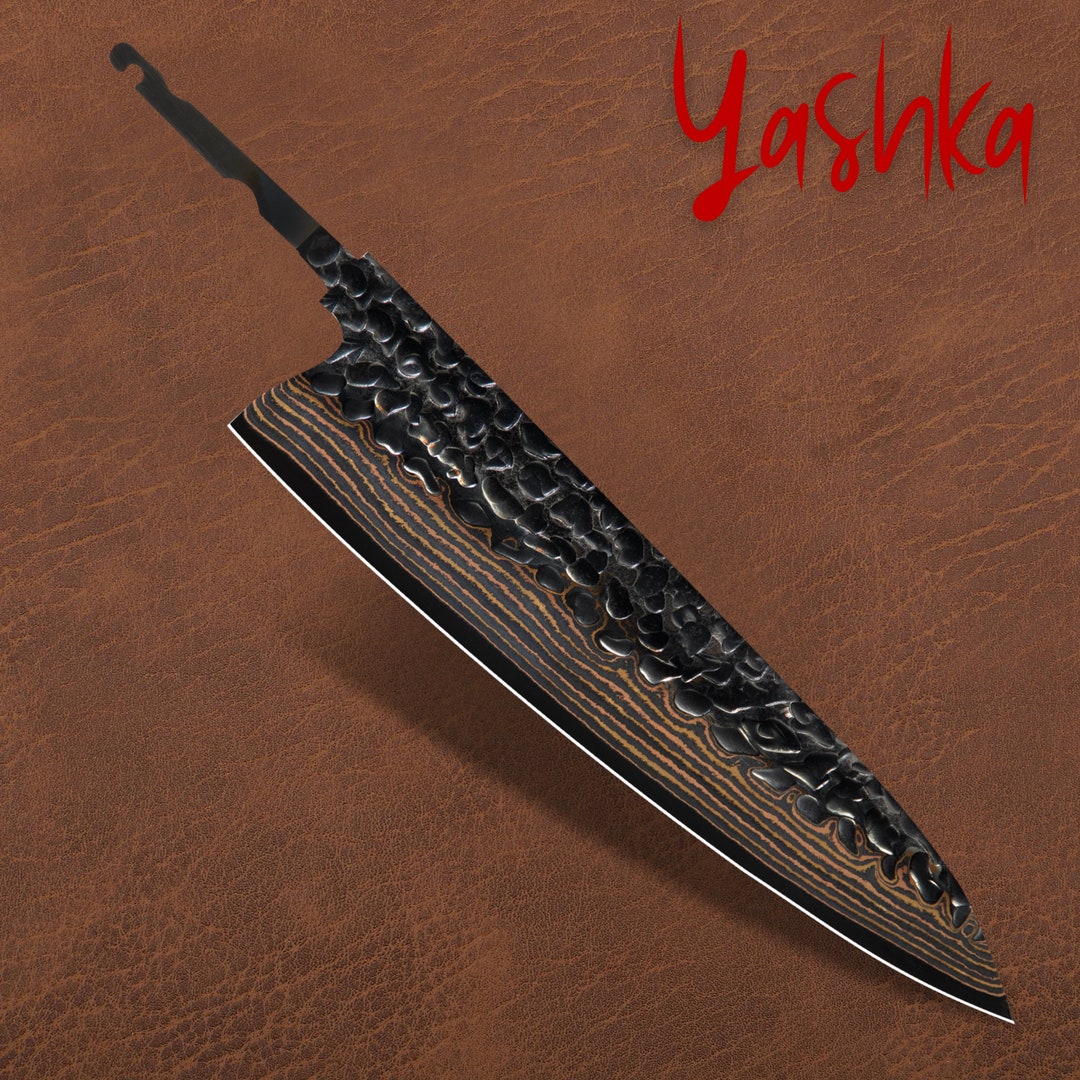 Chef Knife Blank Japanese Gyuto Blade Shape DIY Custom Knife Cu Mai ...