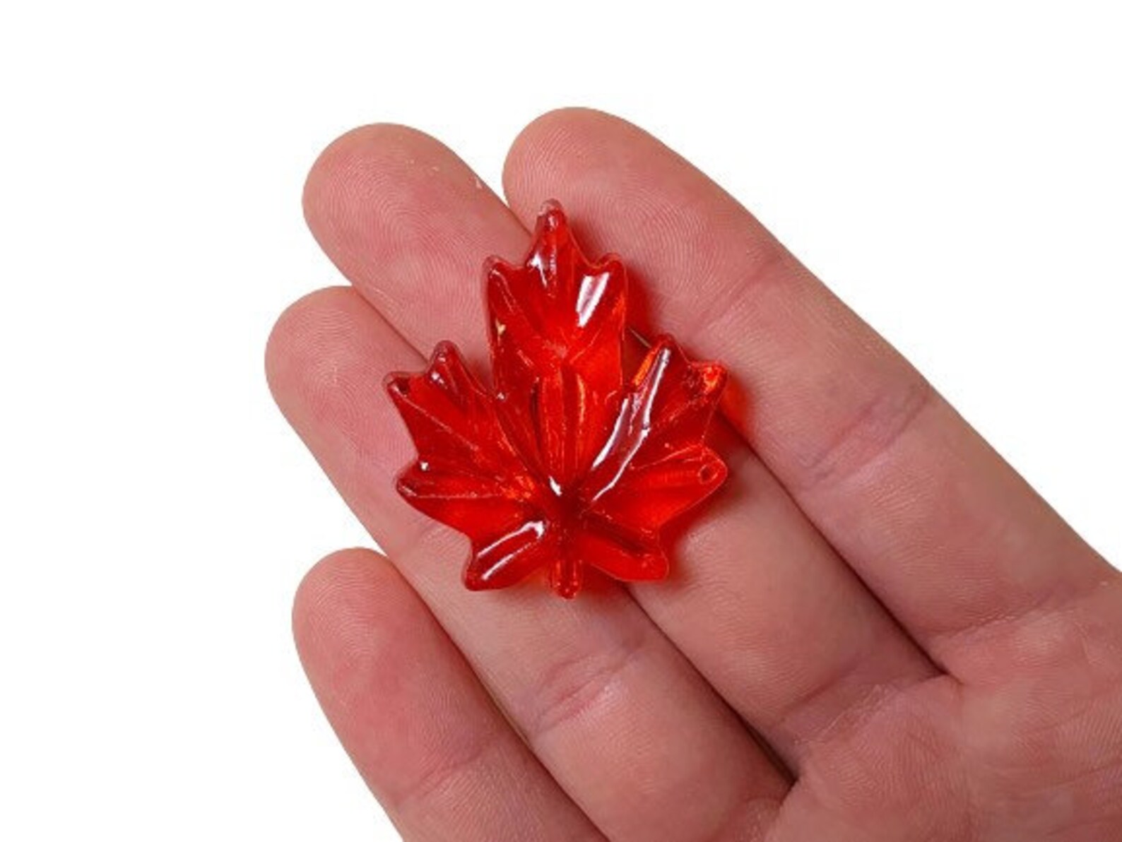 Acrylic Maple Leaf Charms in Red Brown and yellow Clear | Etsy