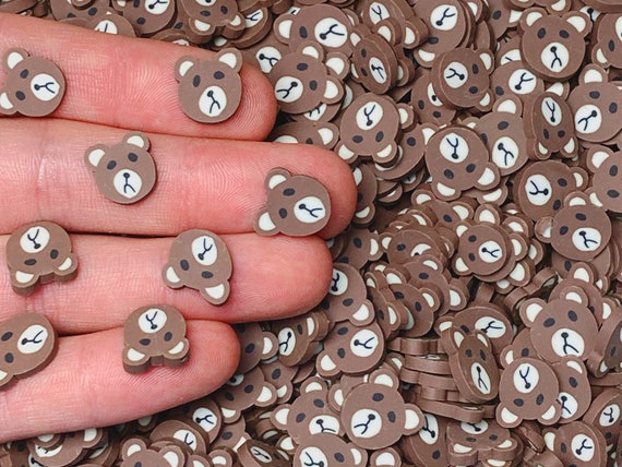 LARGE 10mm Teddy Bear Fimo Slices Polymer Clay Christmas - Etsy
