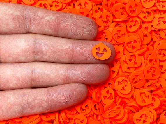 LARGE Pumpkin Jack-o-lantern Fimo Slices Polymer Clay | Etsy