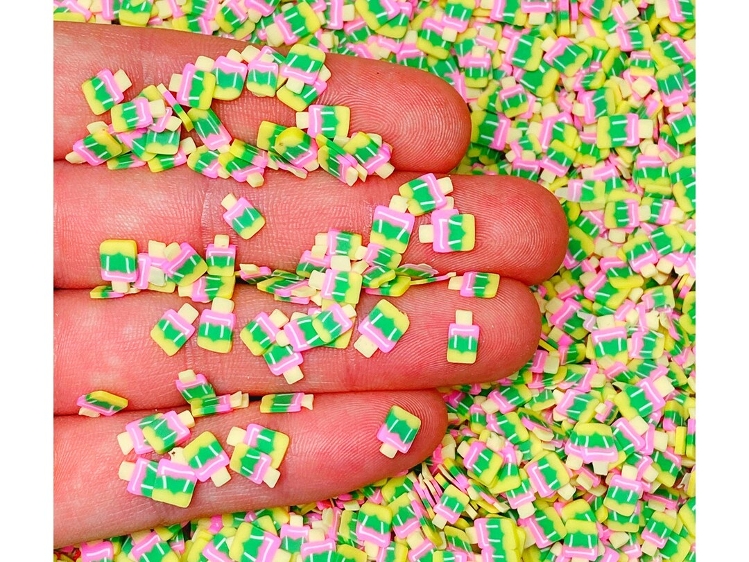 Popsicle Fimo Slices, Polymer Clay Slices, Nail Art, Miniature ...