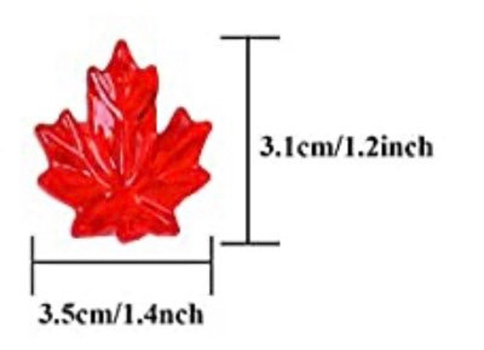 Acrylic Maple Leaf Charms in Red Brown and yellow Clear | Etsy