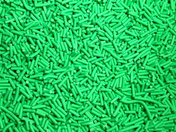 Long Green Polymer Clay Fake Sprinkles Decoden Funfetti Free | Etsy