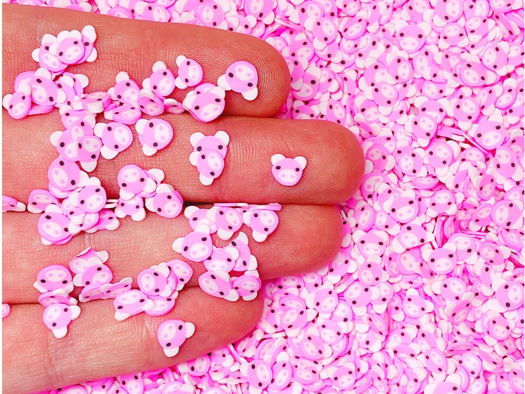 Pig Fimo Slices, Polymer Clay Slices, Nail Art, Miniature Sprinkles ...