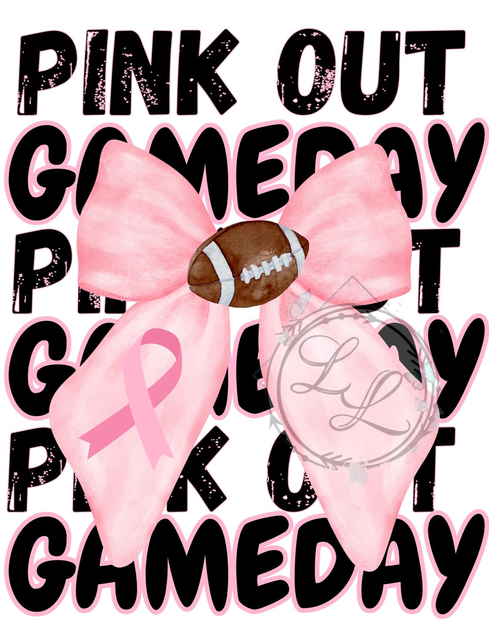 Pink Out Football - Etsy