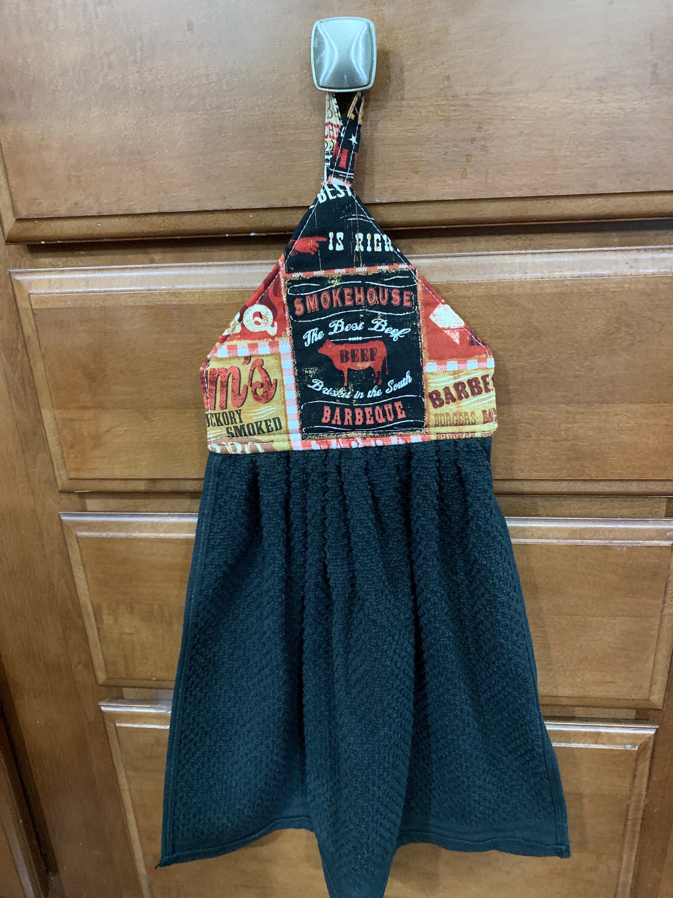 Hanging Terry Dish Towel: Cabinet Drawer Loop Towel - Etsy