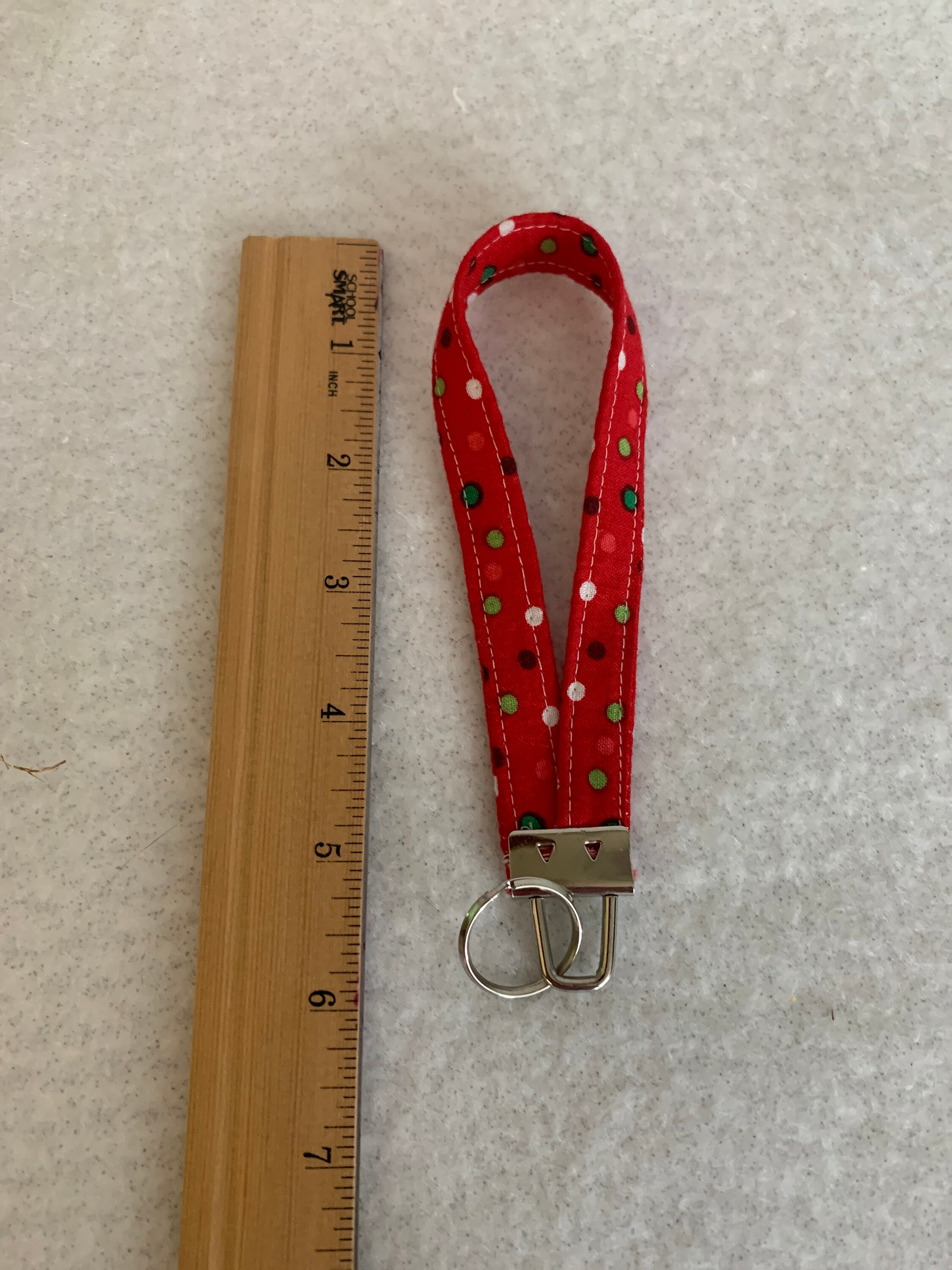 Key Fob Fabric Key Ring Wristlet Key Fob Christmas Key Fob | Etsy