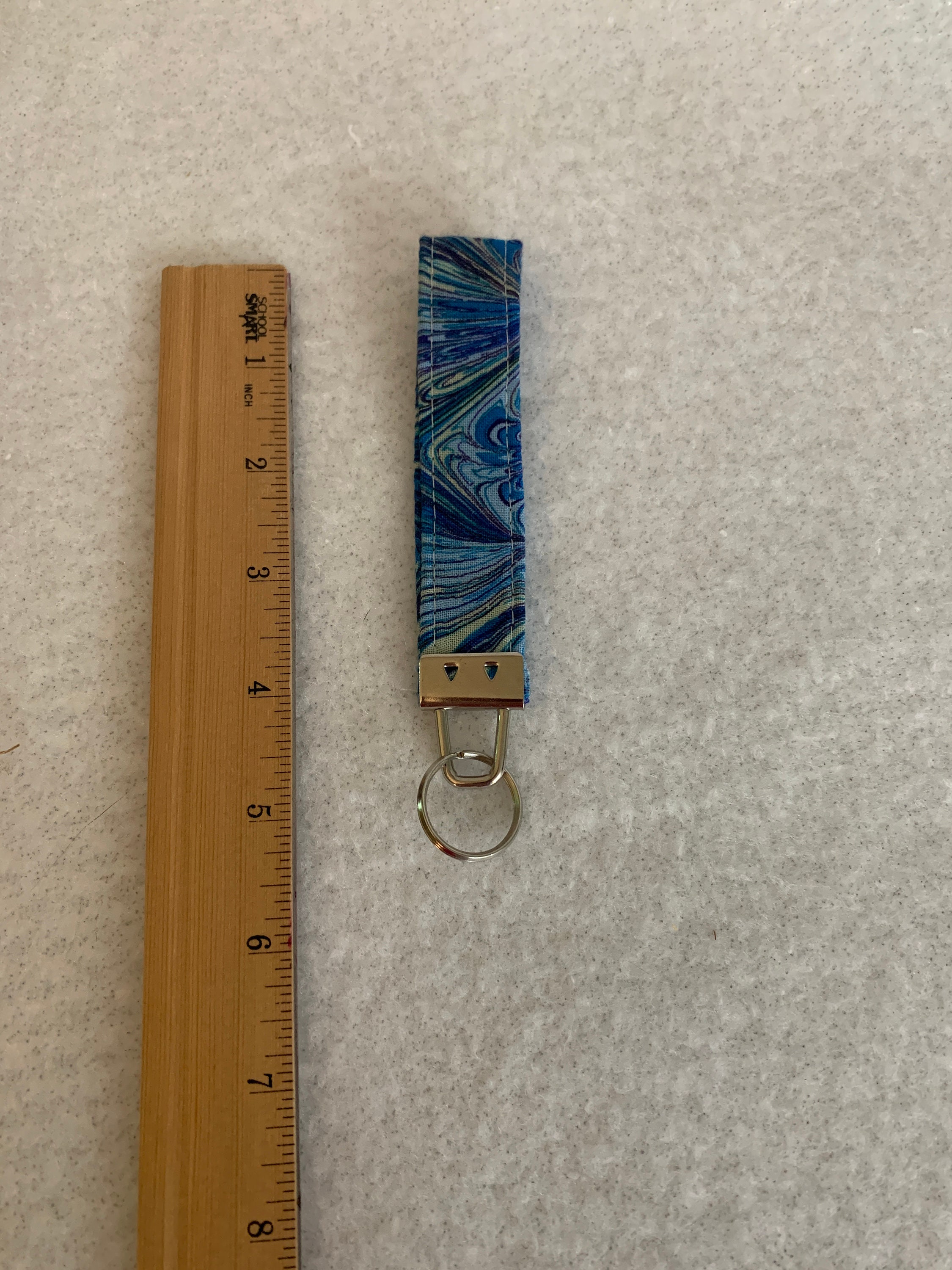 Key Fob Fabric Key Ring Wristlet Key Fob Christmas Key Fob | Etsy