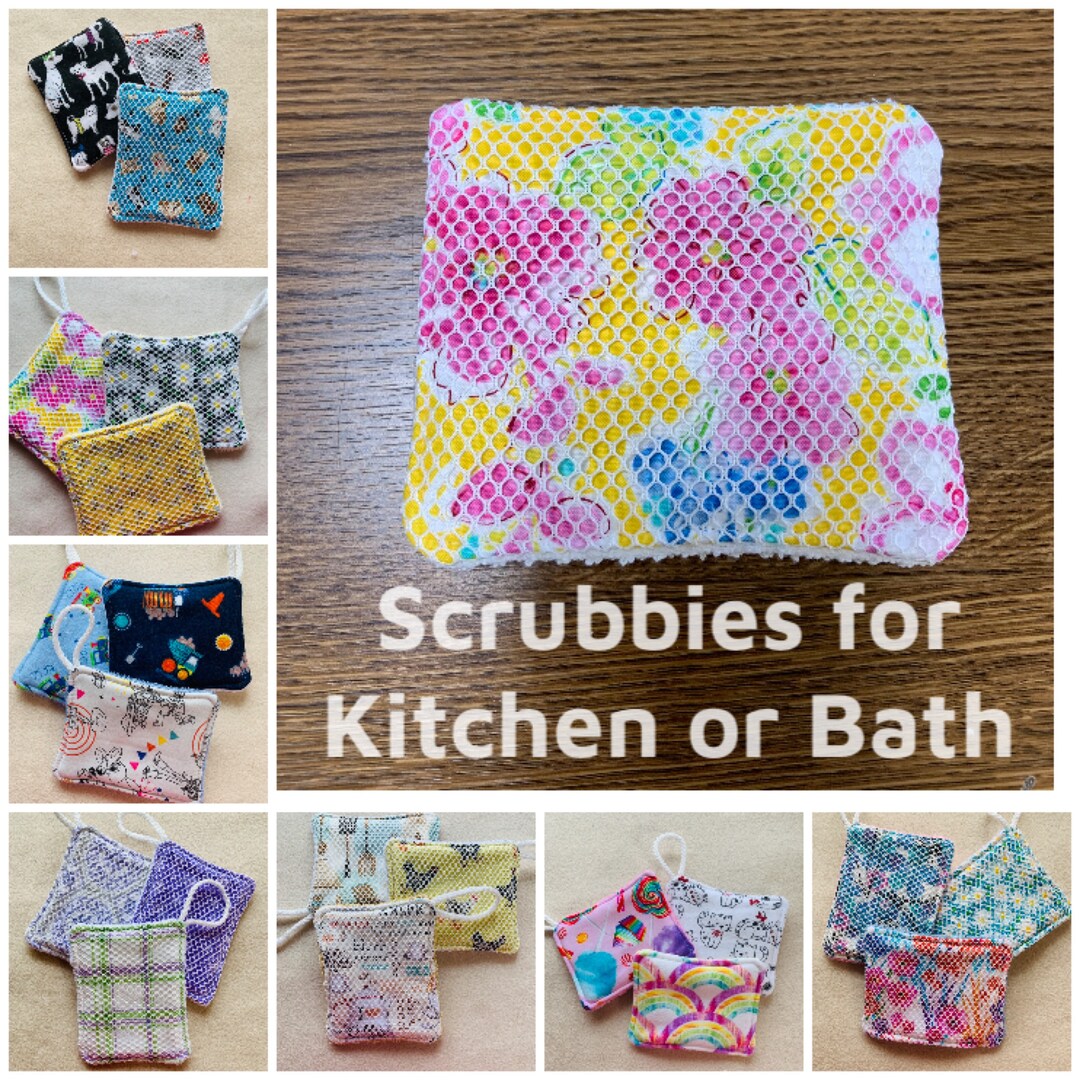 Kitchen Scrubbie, Body Scrubbie, Kids Bath Time Scrubbie, Shower ...