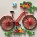 Bicycle With Flowers Quilling Card - Etsy Canada