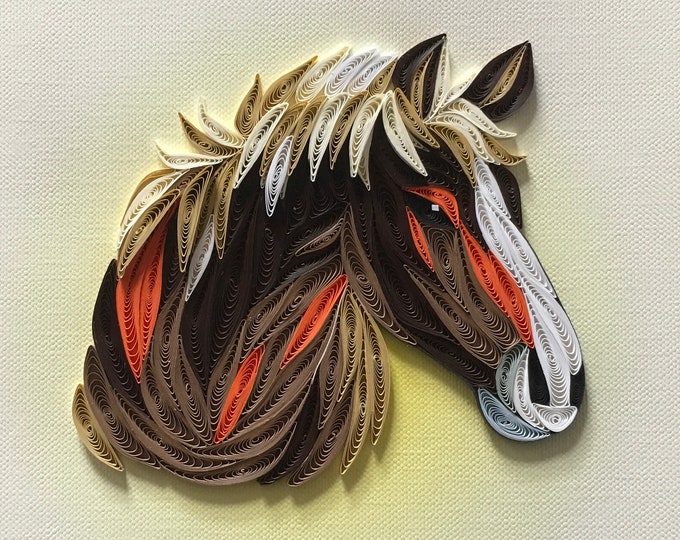 Horse Head, Horse Head, Quilling Card, Quilling Card, Horse, Horse - Etsy
