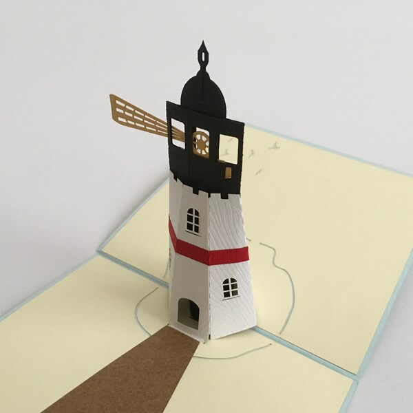 Lighthouse Pop up Card - Etsy