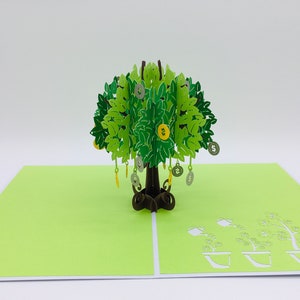 Money Tree, 3D Card / Pop-up / Folding Card - Etsy