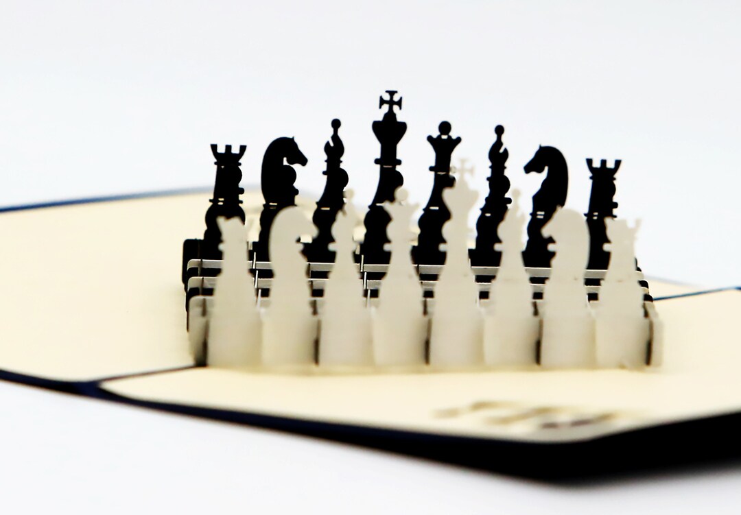 3D Pop-up Chess Set, Holiday Voucher, Pop-up Sports Voucher, 3D ...